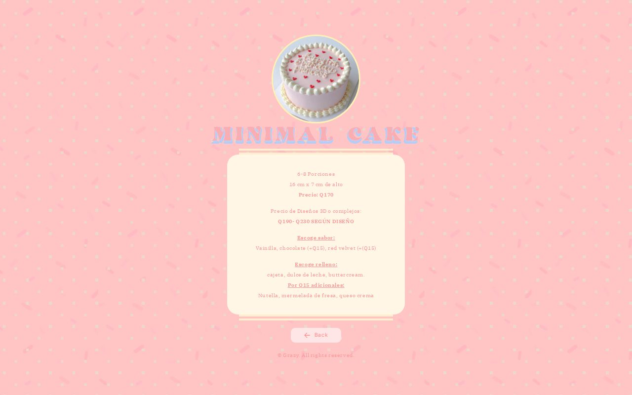 Minimal Cake